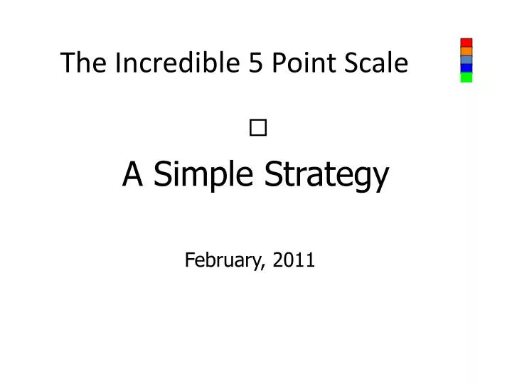 PPT - The Incredible 5 Point Scale PowerPoint Presentation, free ...