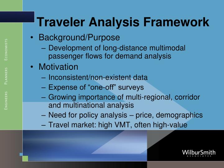 PPT - FHWA Traveler Analysis Framework Part II Status Report PowerPoint ...