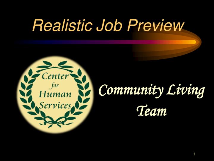PPT - Realistic Job Preview PowerPoint Presentation, free download - ID ...