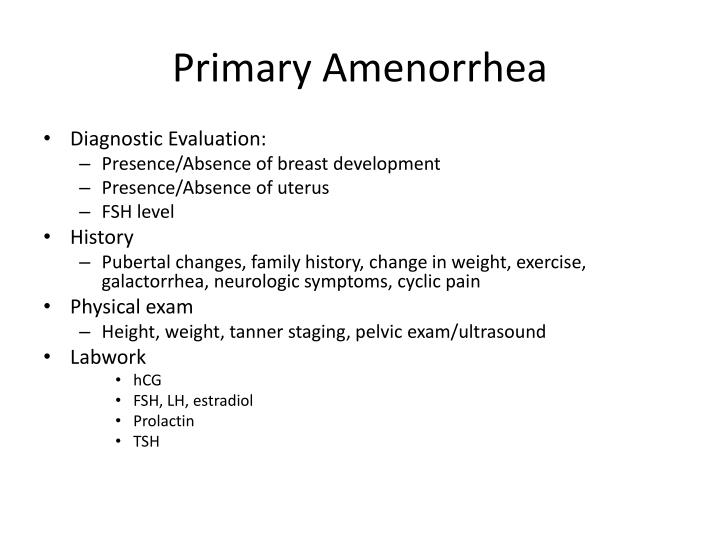 PPT - Amenorrhea Lecture PowerPoint Presentation - ID:379064