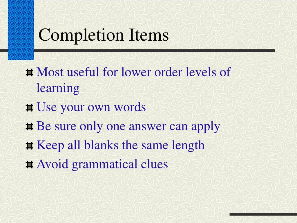 PPT - Designing the Test and Test Questions PowerPoint Presentation ...