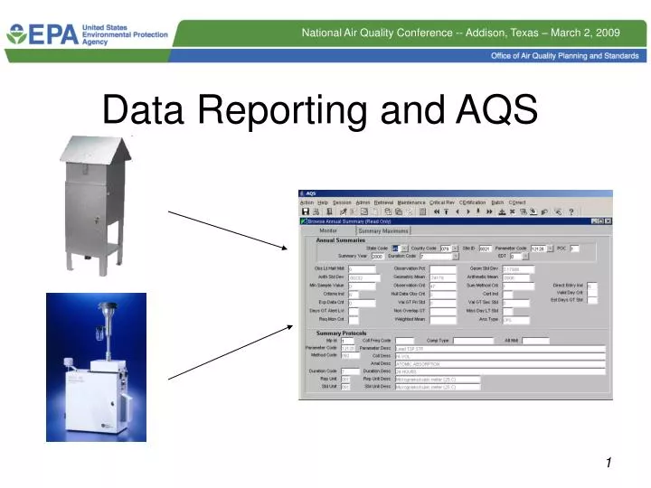 PPT - Data Reporting and AQS PowerPoint Presentation, free download ...