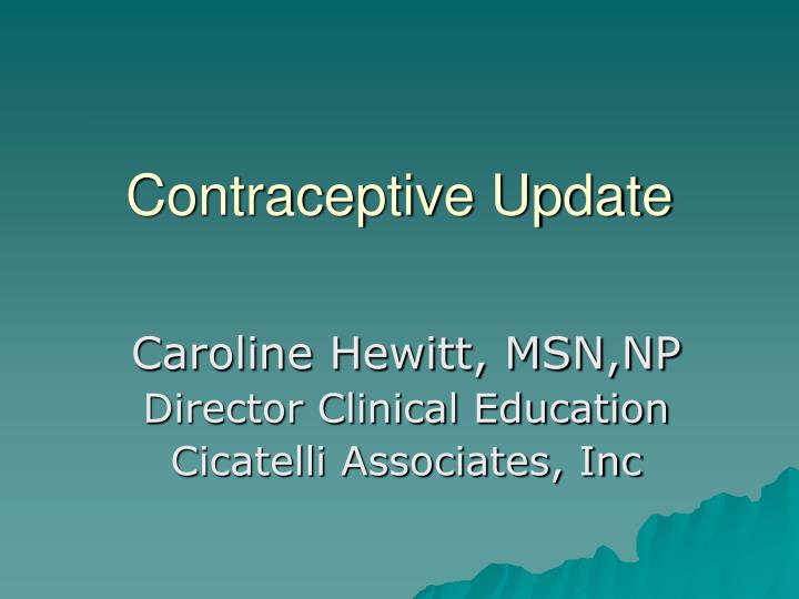 PPT - Contraceptive Update PowerPoint Presentation, free download - ID ...