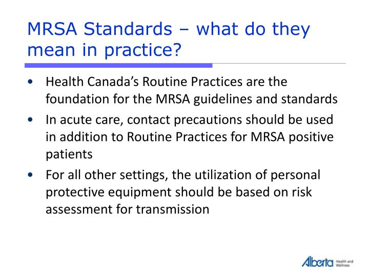 PPT - Provincial MRSA Infection Prevention and Control (IPC) Guidelines ...