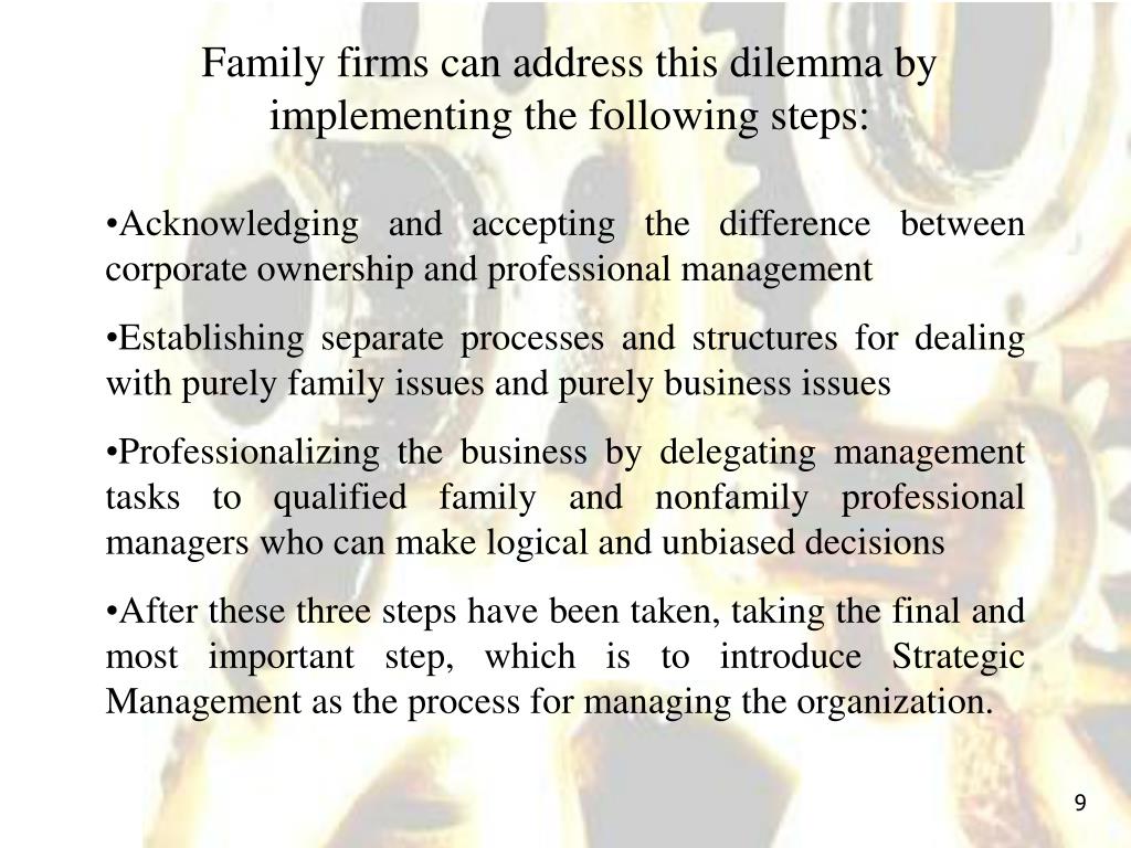 PPT - “ A Family Business: Applying Strategic Management to Family ...