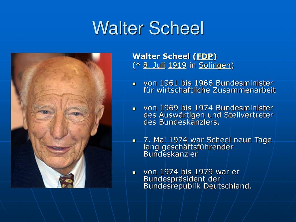 PPT - Bundespräsidenten der Bundesrepublik Deutschland ab 1949 ...