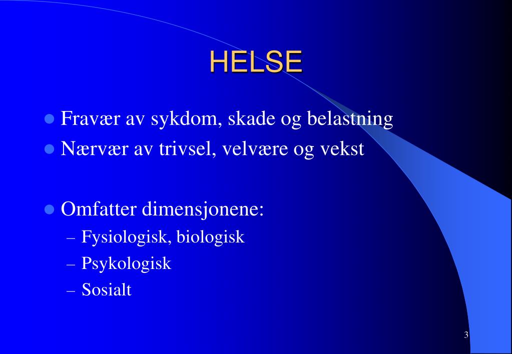PPT - HELSEPSYKOLOGI STRESS OG HELSE PowerPoint Presentation, free ...