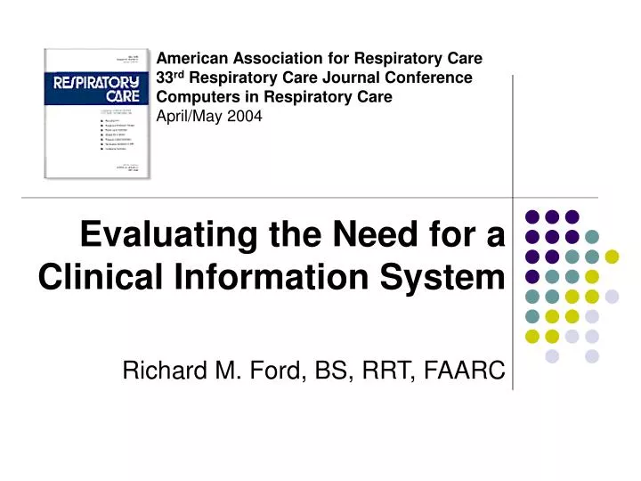 PPT - American Association for Respiratory Care 33 rd Respiratory Care ...