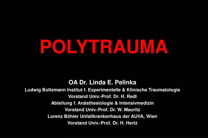 PPT - POLYTRAUMA PowerPoint Presentation, free download - ID:383677
