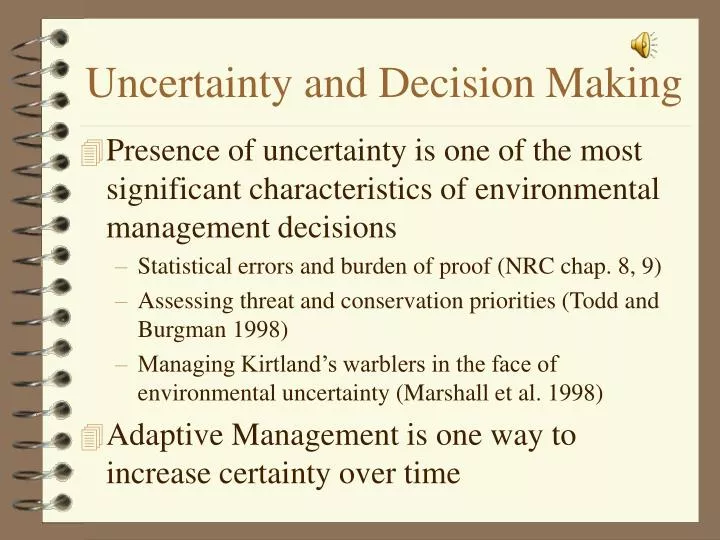 PPT - Uncertainty and Decision Making PowerPoint Presentation, free ...