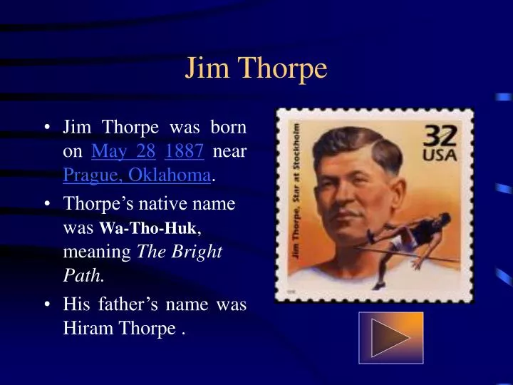 PPT - Jim Thorpe PowerPoint Presentation, free download - ID:384008