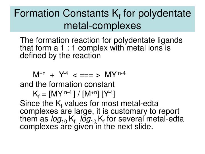 PPT - Chapter 12 – EDTA Titrations Lecture 2, Oct 28, 2002 PowerPoint ...