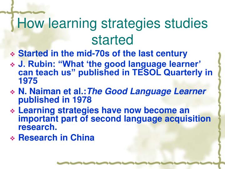 PPT - What makes a good language learner? PowerPoint Presentation - ID ...