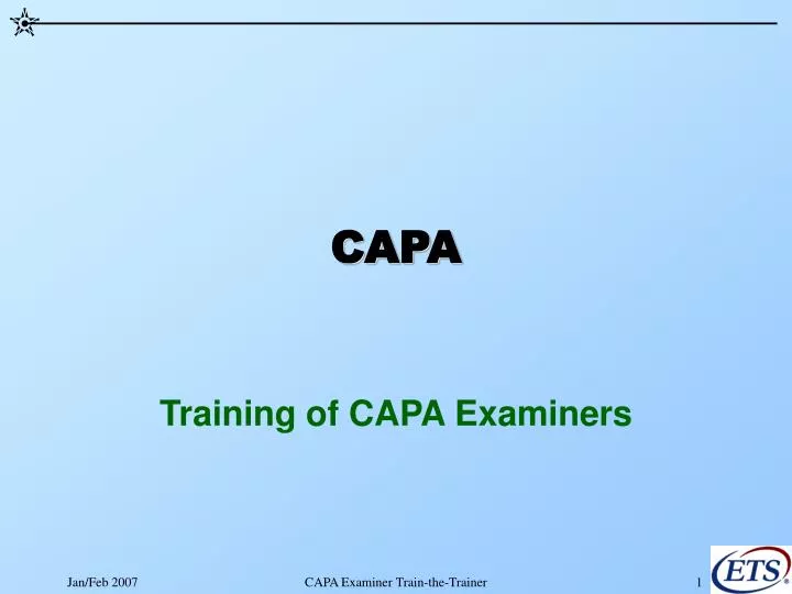 PPT - CAPA PowerPoint Presentation, free download - ID:385544
