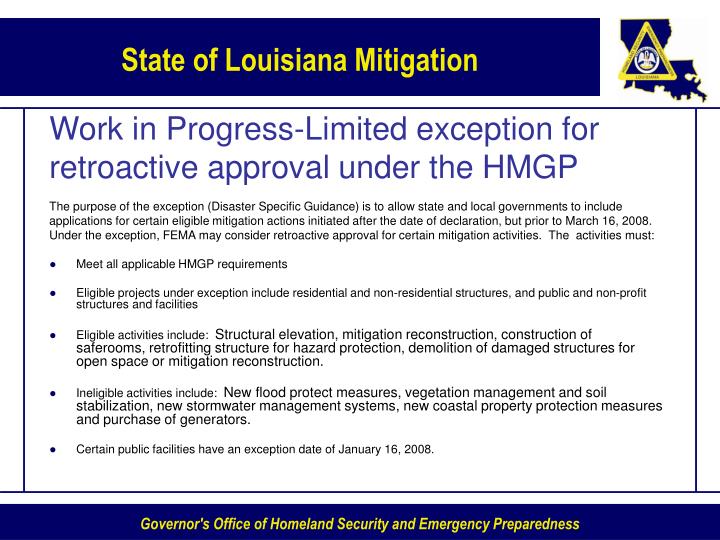 PPT - Hazard Mitigation Grant Program PowerPoint Presentation - ID:385776