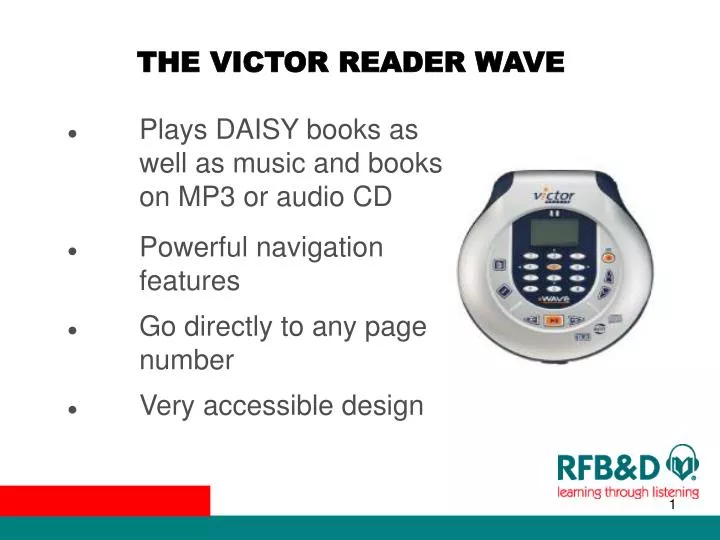 PPT - THE VICTOR READER WAVE PowerPoint Presentation, free download ...