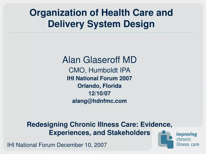 PPT - Organization of Health Care and Delivery System Design PowerPoint ...