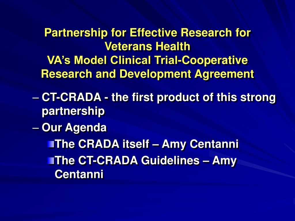 PPT - Partnership for Effective Research for Veterans Health VA’s Model ...
