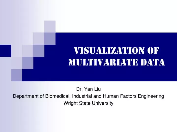 PPT - Visualization of Multivariate Data PowerPoint Presentation, free ...