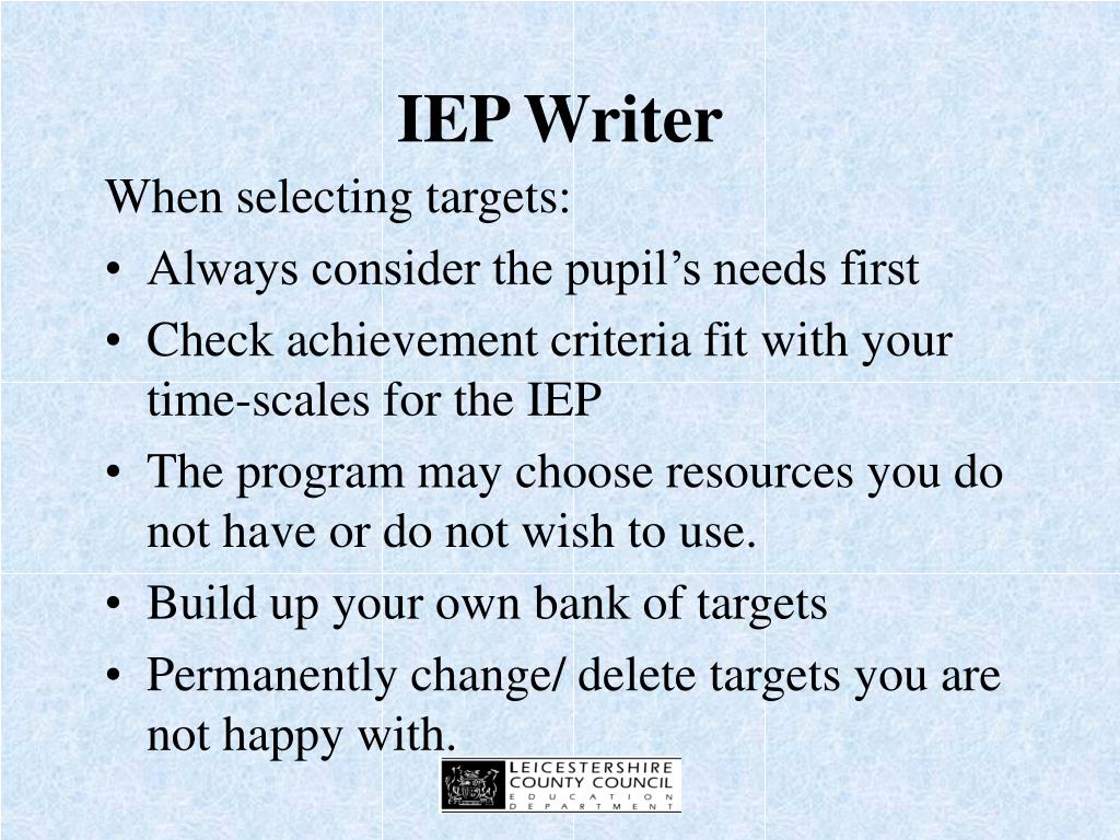 PPT - Individual Education Plans in Practice PowerPoint Presentation ...