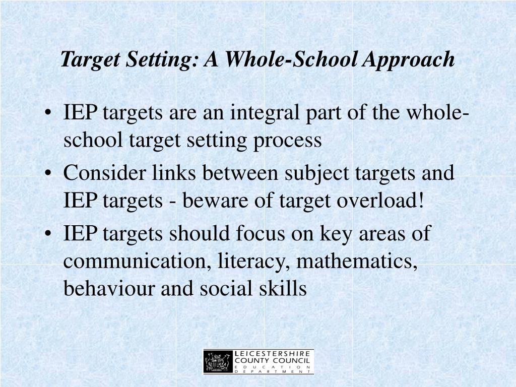 PPT - Individual Education Plans in Practice PowerPoint Presentation ...