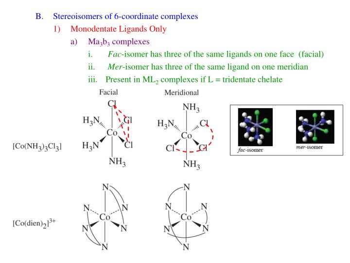 PPT - Ch 9 Lecture 2 Isomers of Coordination Compounds PowerPoint ...