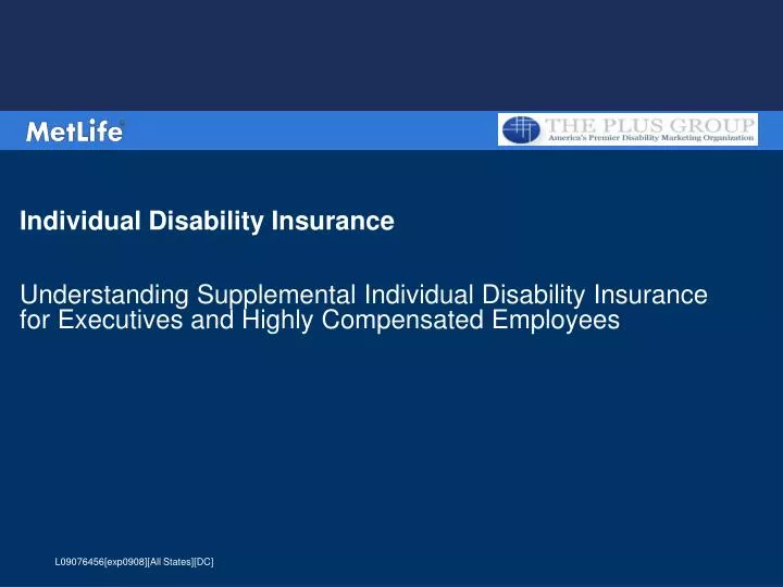 PPT - Individual Disability Insurance Understanding Supplemental ...