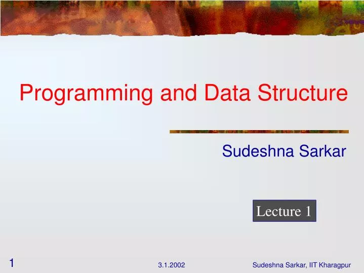 Ppt Programming And Data Structure Powerpoint Presentation Free