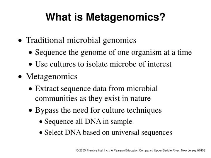 PPT - What is Metagenomics? PowerPoint Presentation, free download - ID ...
