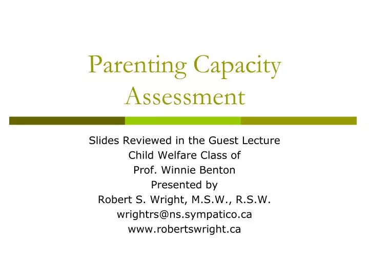 PPT - Parenting Capacity Assessment PowerPoint Presentation, free ...