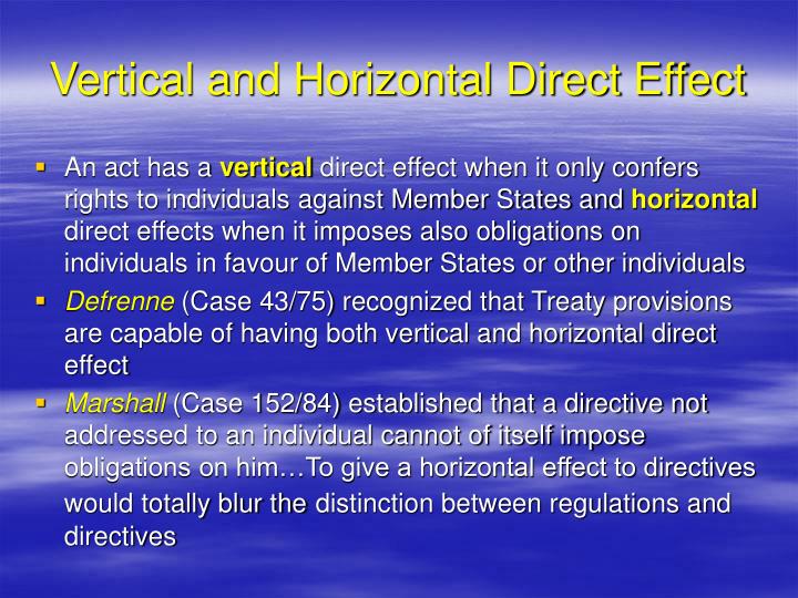 PPT - Supremacy and Direct Effect PowerPoint Presentation - ID:388633