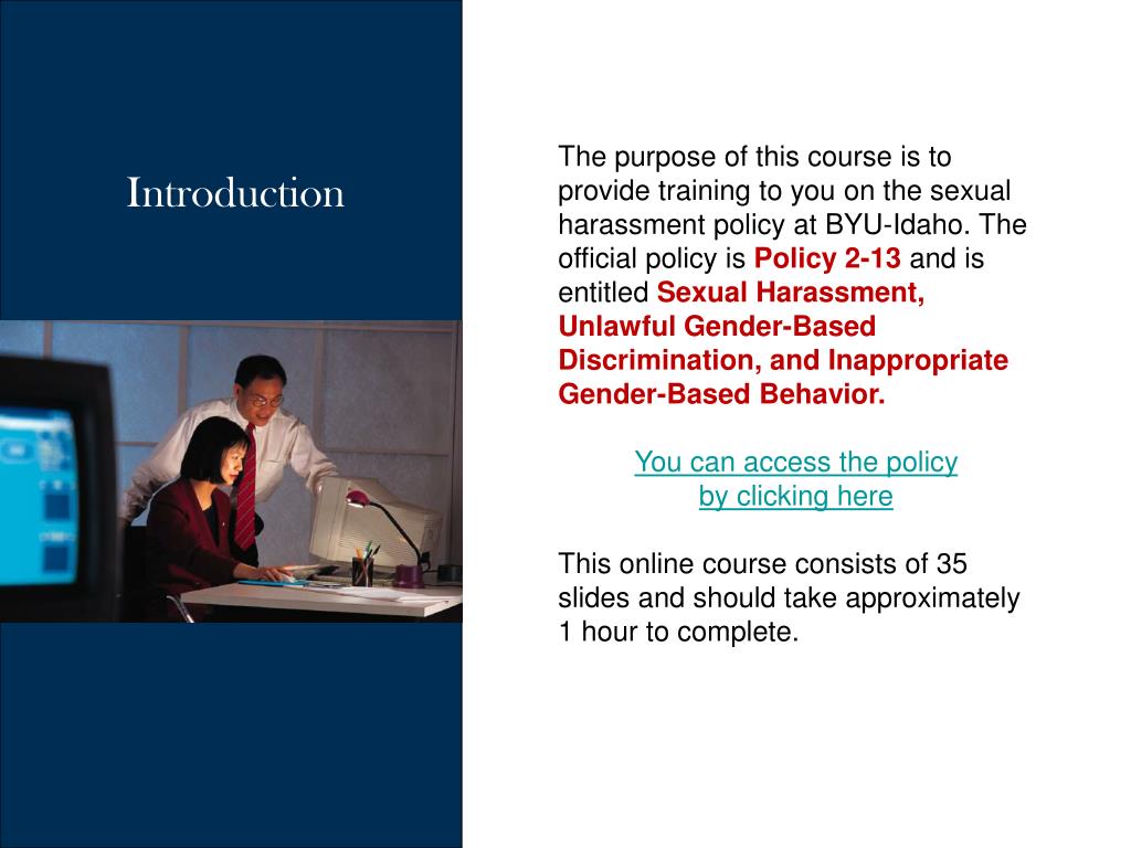 Ppt Sexual Harassment Prevention Training Powerpoint Presentation