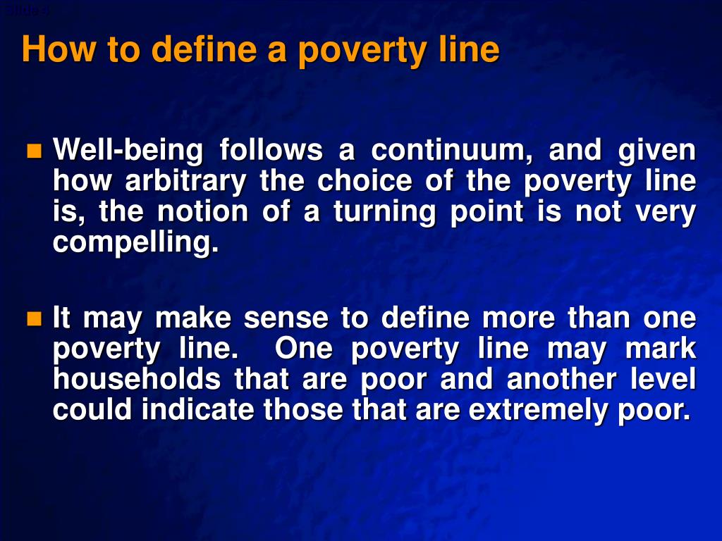 PPT - Poverty Lines Celia M. Reyes Introduction to Poverty Analysis NAI ...