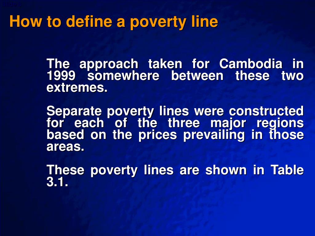 PPT - Poverty Lines Celia M. Reyes Introduction to Poverty Analysis NAI ...