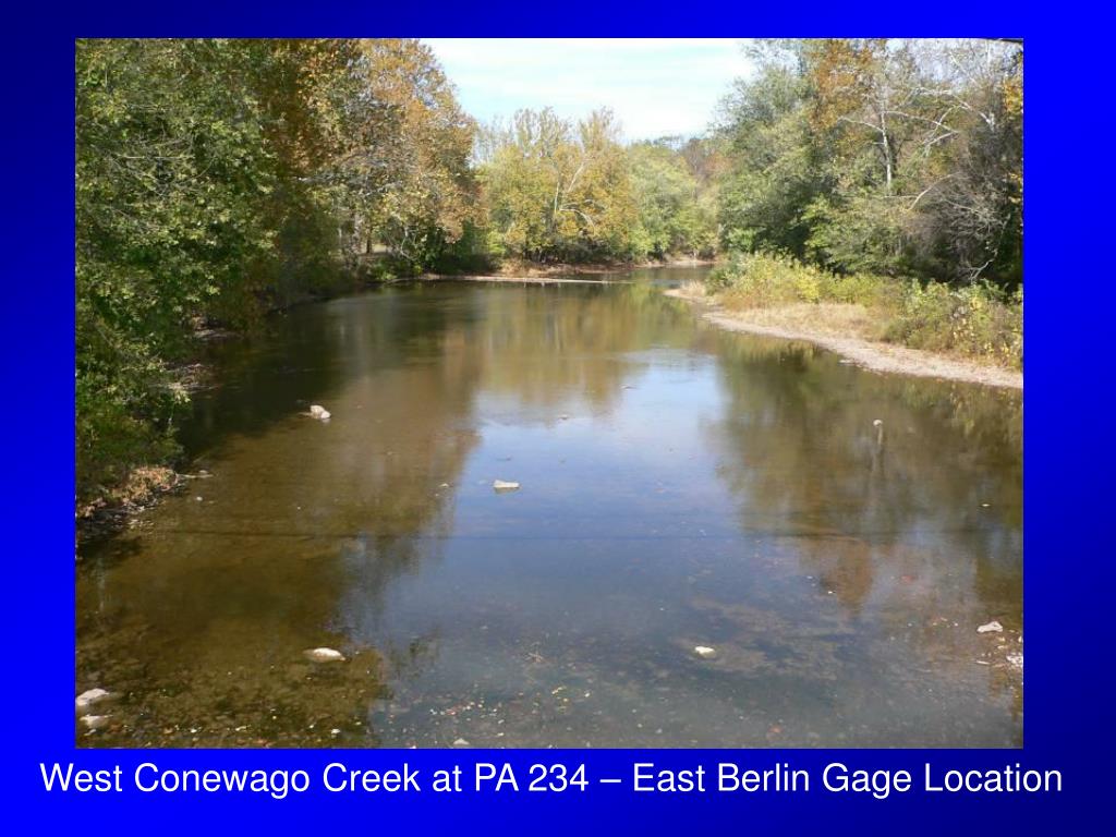 PPT - CONEWAGO CREEK GROUND WATER STUDY Base Flow and Impervious Cover ...