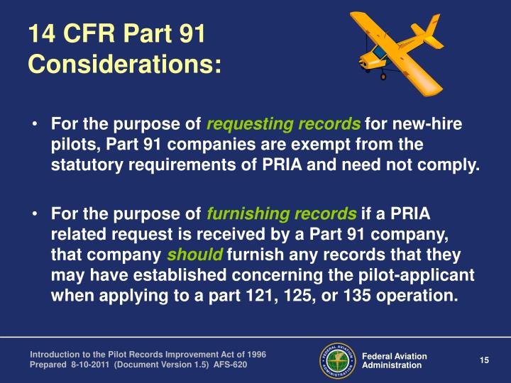 PPT - The Pilot Records Improvement Act of 1996 PowerPoint Presentation ...