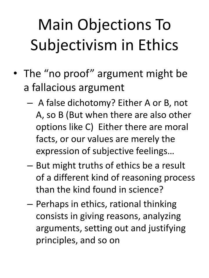 PPT - Cultural Relativism and Subjectivism in Ethics PowerPoint ...