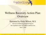 PPT - Wellness Recovery Action Plan: Overview PowerPoint Presentation ...