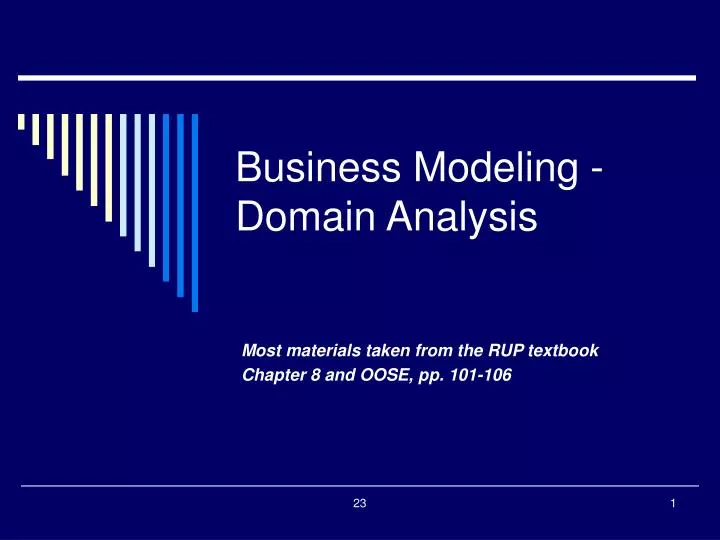 PPT - Business Modeling - Domain Analysis PowerPoint Presentation, free ...