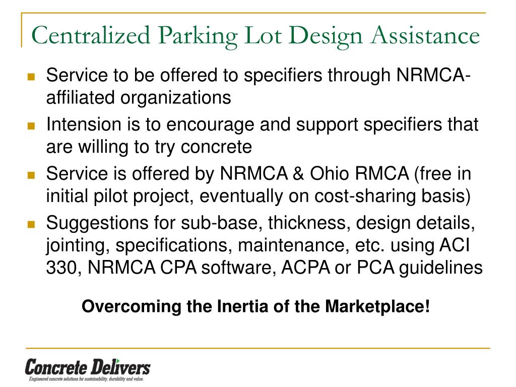 PPT - Concrete Industry Parking Lot Strategic Plan 2007-2010 PowerPoint ...