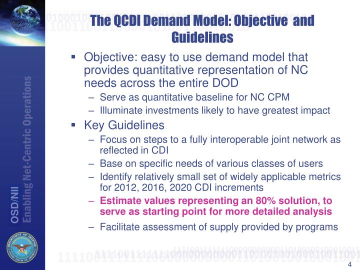 PPT - Quantitative Capability Delivery Increments (QCDI): Modeling the ...