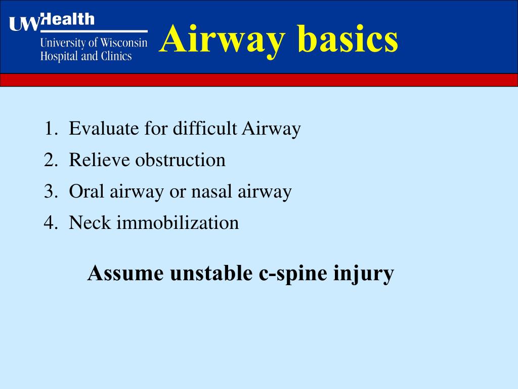 PPT - Airway Management in Trauma Trauma Conference UW Hospital and ...
