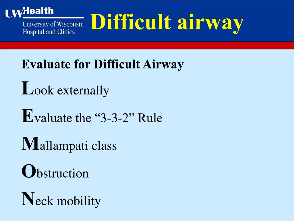 PPT - Airway Management in Trauma Trauma Conference UW Hospital and ...