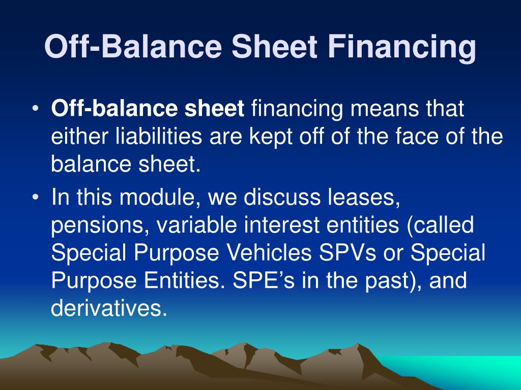 PPT Off Balance Sheet Financing PowerPoint Presentation Free PPT Off Balance Sheet Financing PowerPoint Presentation Free