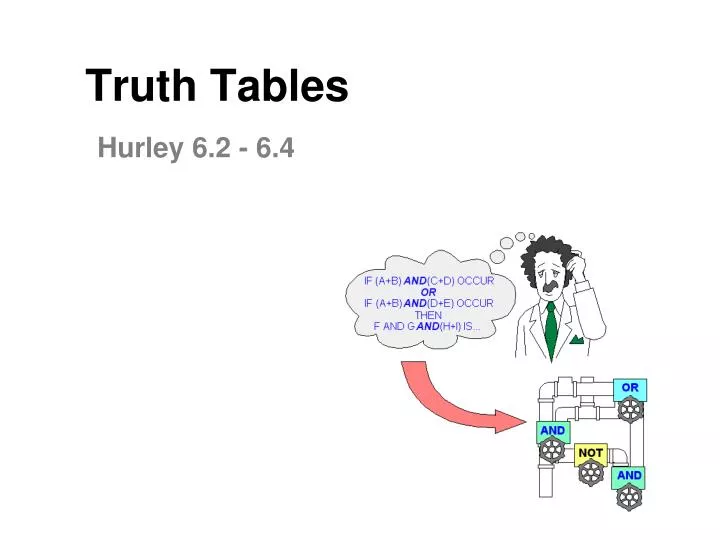 PPT - Truth Tables PowerPoint Presentation, free download - ID:391466