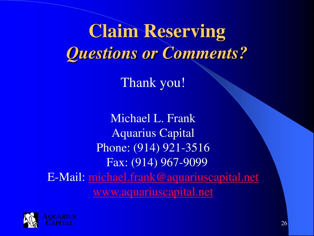 PPT - Claim Reserving in Health Insurance Market PowerPoint ...
