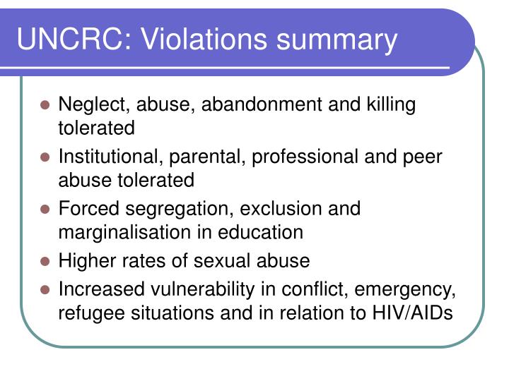 PPT - UN Convention on the Rights of the Child PowerPoint Presentation ...