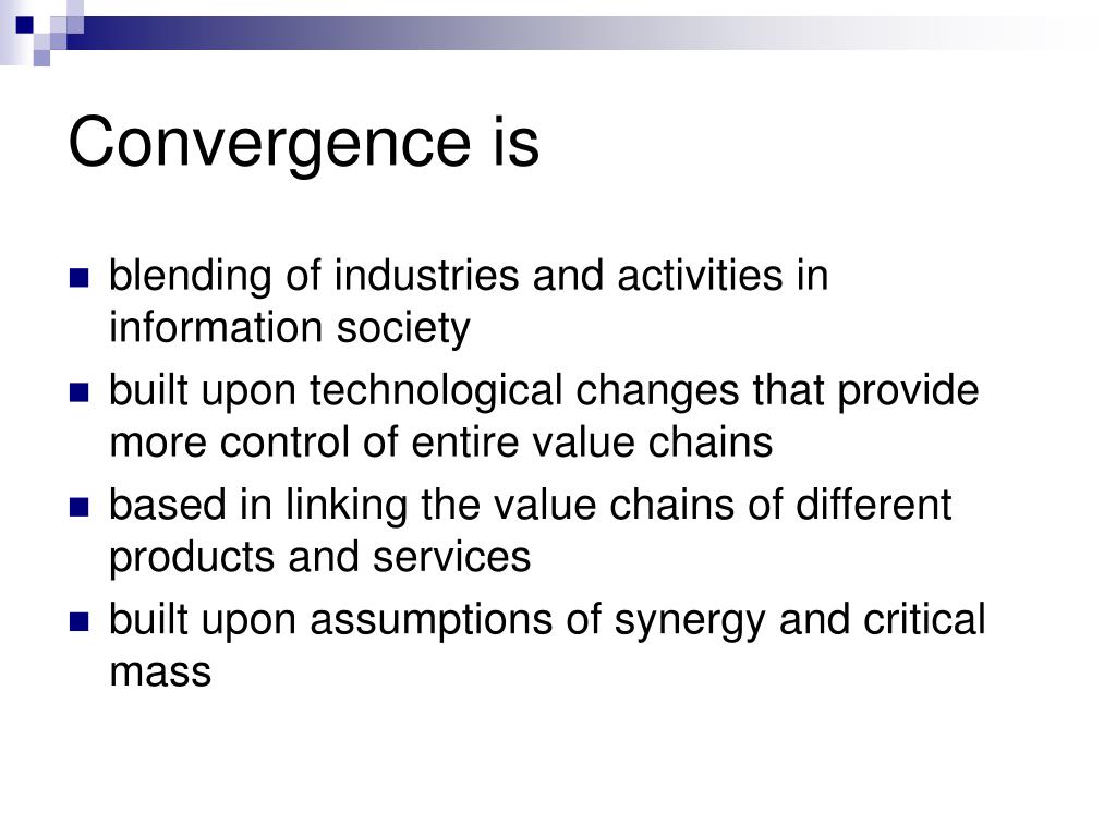 PPT - Media Convergence, Competition Law , and Industrial, and Media ...