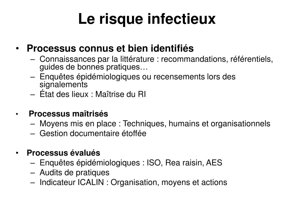 Ppt Risque Infectieux Et Gestion Des Risques Powerpoint Presentation