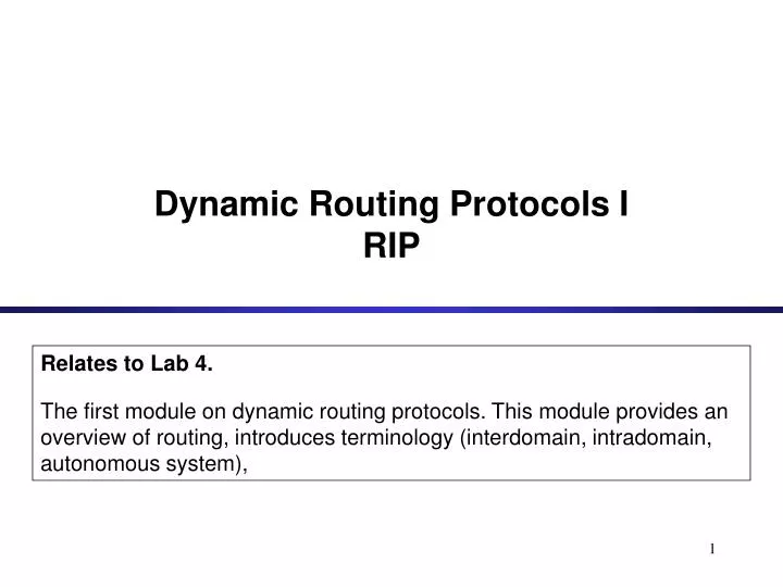 PPT - Dynamic Routing Protocols I RIP PowerPoint Presentation, free ... PPT - Dynamic Routing Protocols I RIP PowerPoint Presentation, free ...